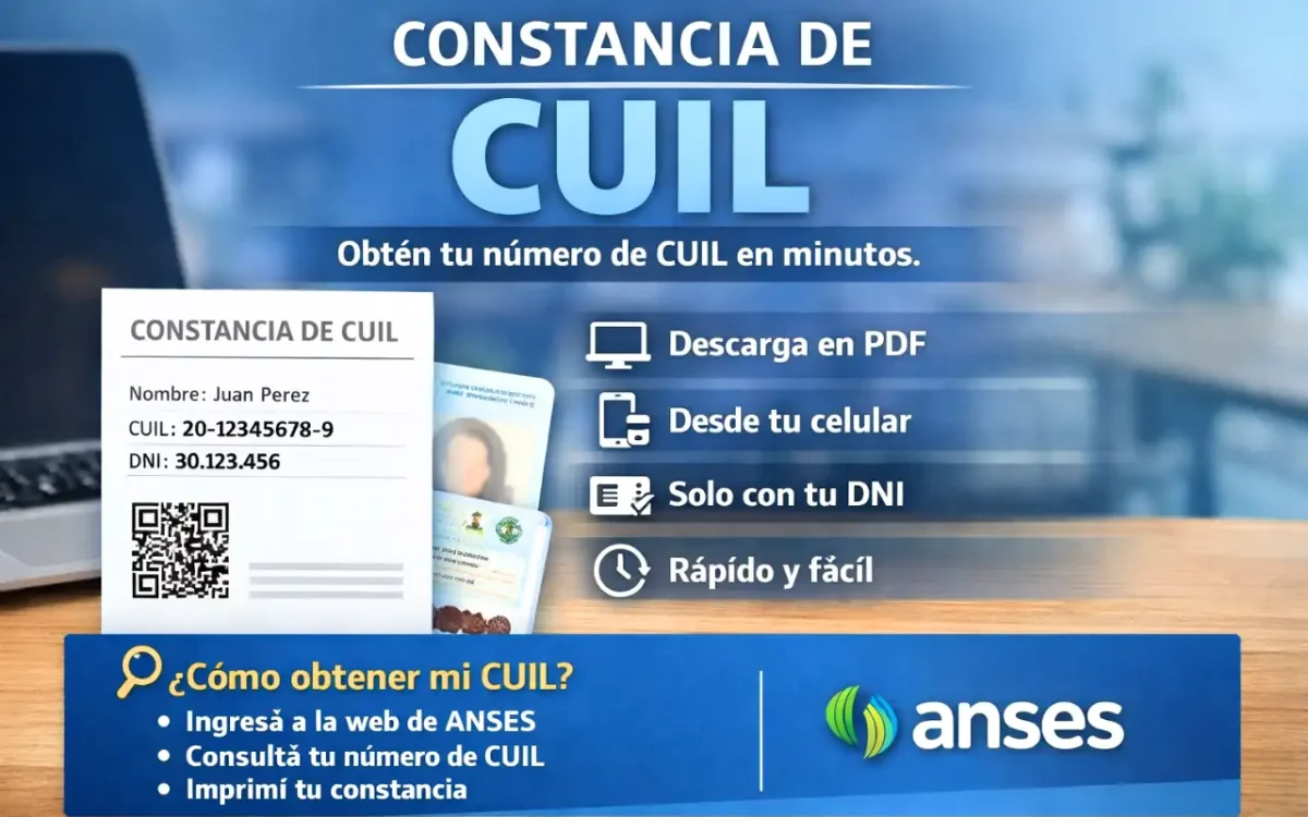 Constancia de CUIL 📄 Cómo descargarla en ANSES